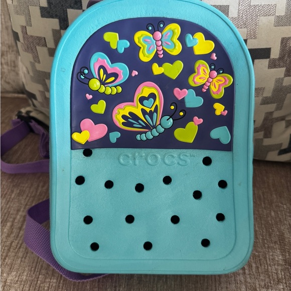 CROCS | Accessories | Crocs Kids Butterfly Bag Teal And Purple | Poshmark